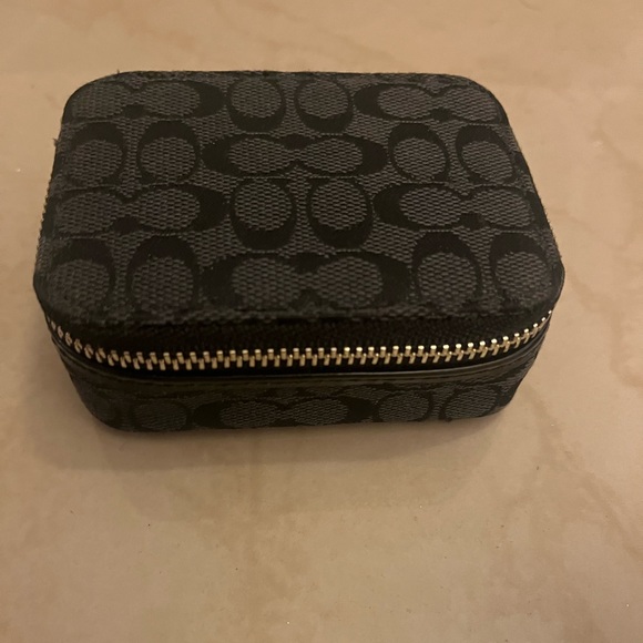 Coach | Bags | Coach Signature Print Triple Pill Bottle Case | Poshmark